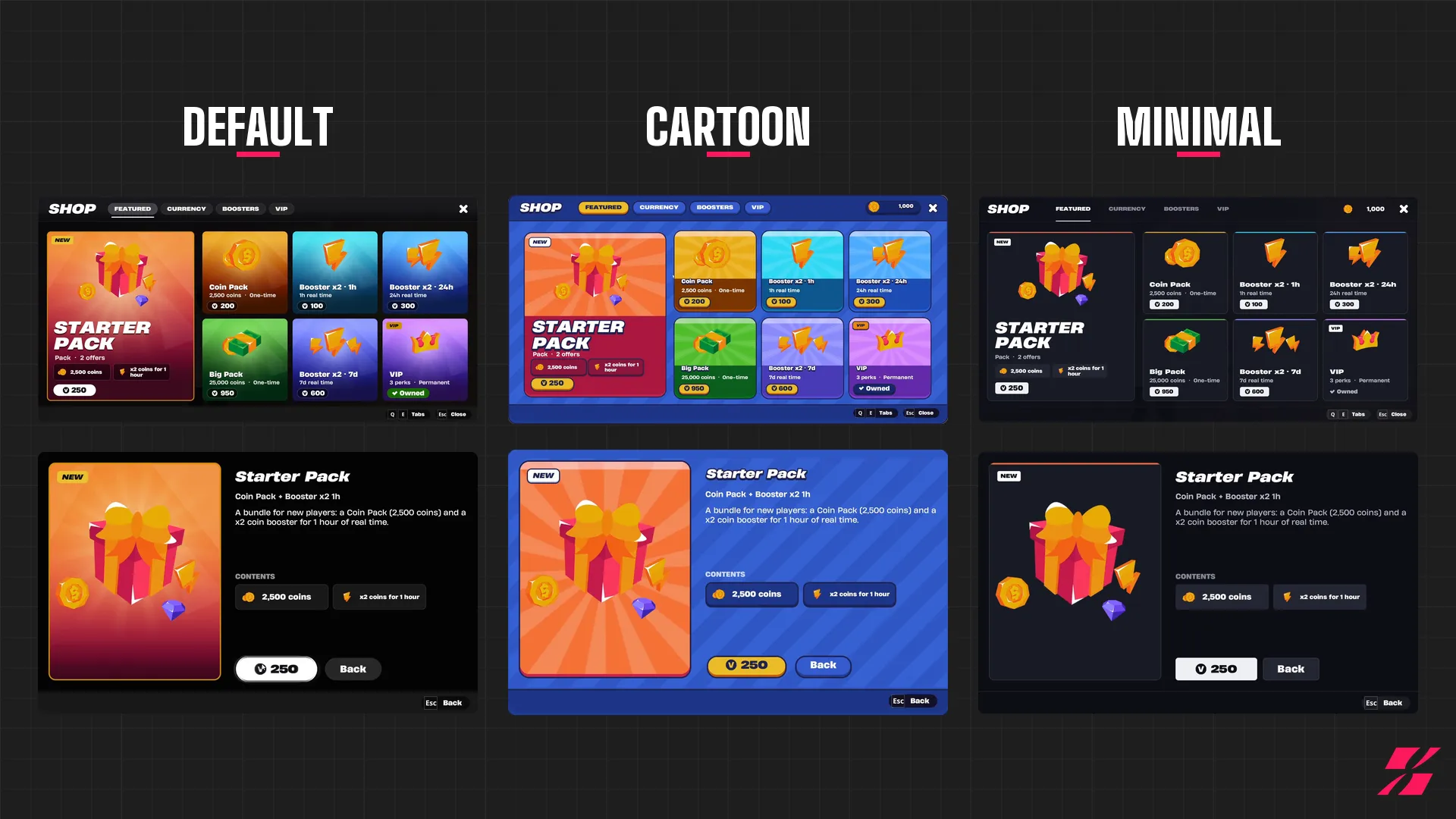 V-Bucks Shop UI — UEFN Verse system — ZE STUDIO
